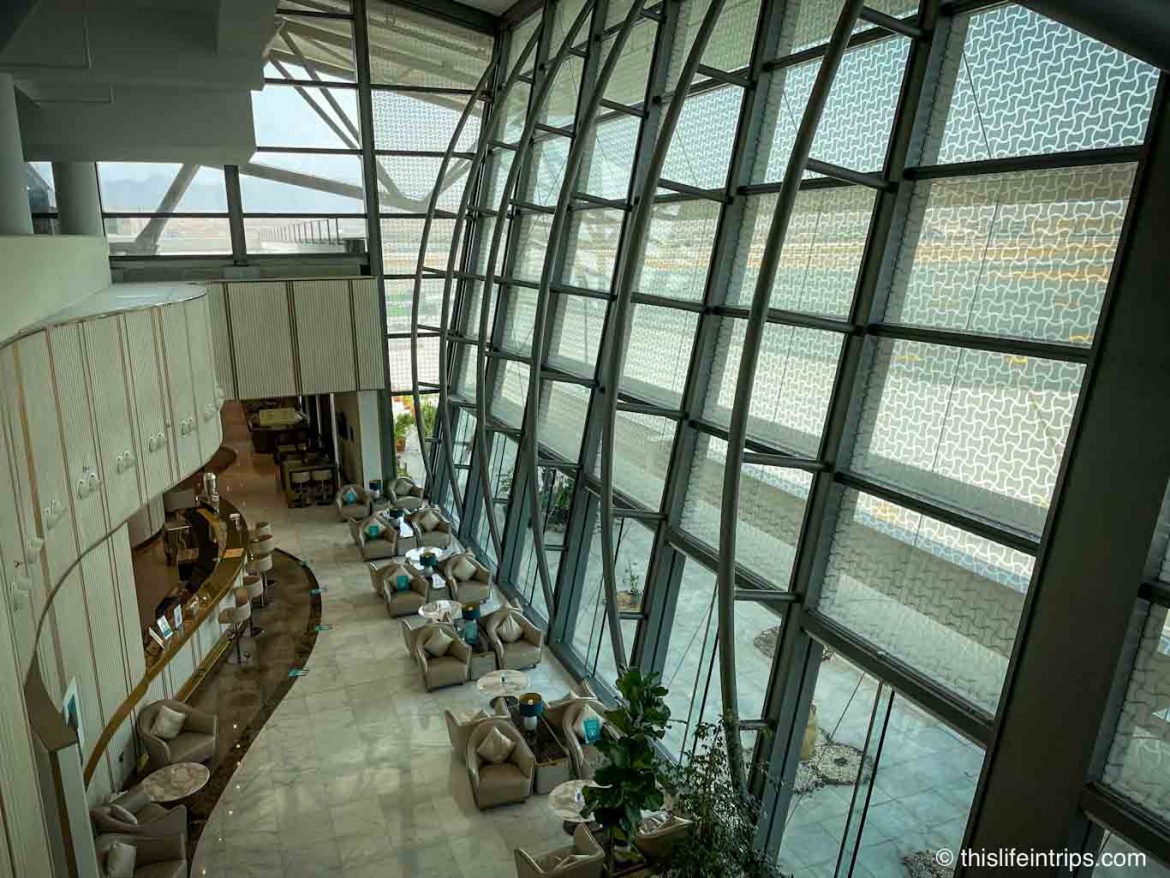 Oman Air Business Class Lounge Review - MCT Airport