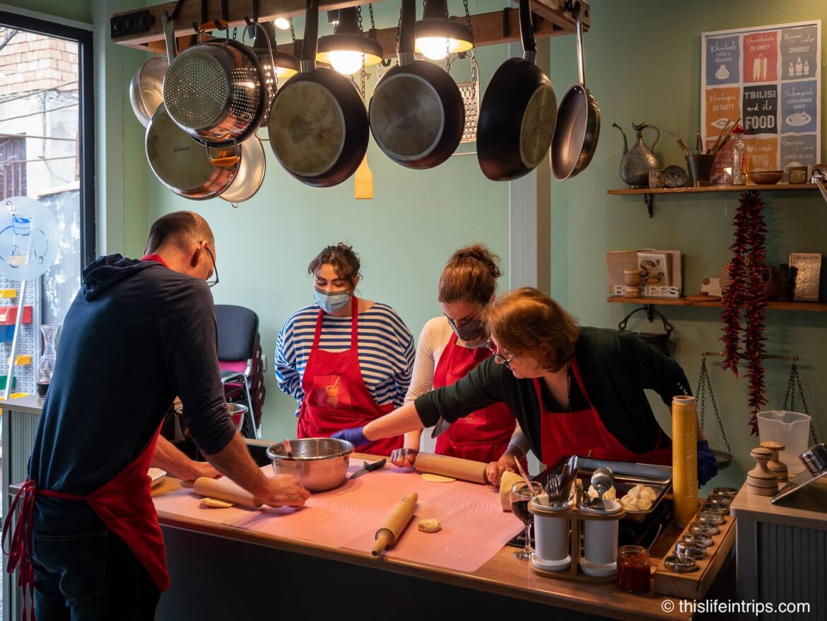 How to Make Khinkali - Nana's Kitchen Cooking Class Tbilisi